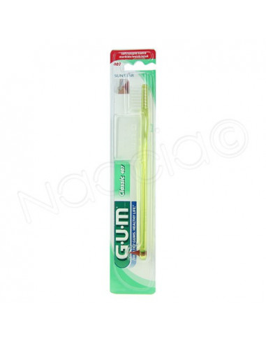 GUM Classic 407 Brosse à Dents Souple, élimine la plaque dentaire ...