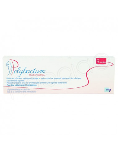 Polybactum ovule vaginal 3 ou 9 ovules réduction infection vaginale ...