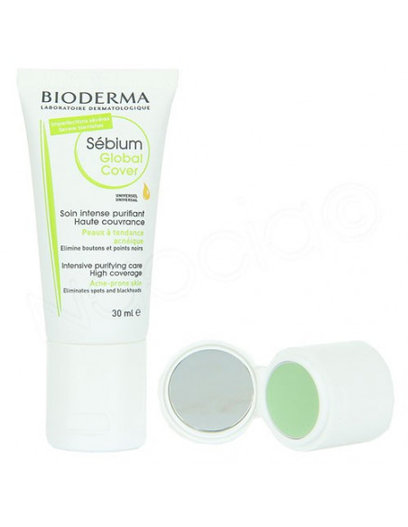 Bioderma Sebium Global Cover Soin Intense Purifiant Haute Couvrance ...