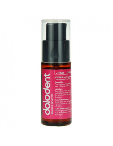 Dolodent Solution Gingivale Chlorhydrate d'amyléine Flacon pompe 27g ...