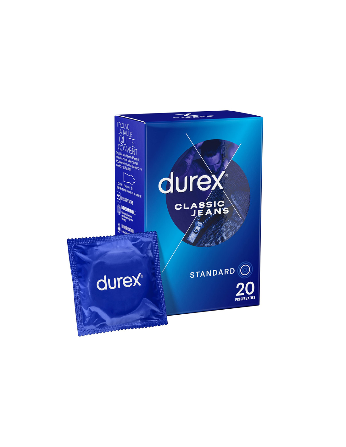 Durex Classic Jeans Standard. 20 préservatifs | Archange Pharma