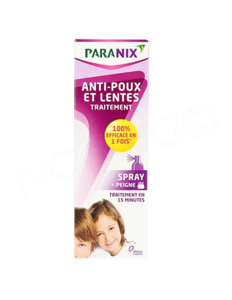 Paranix anti-poux et lentes spray 100ml + peigne- Archange-pharma