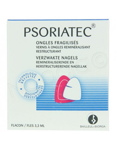 Psoriatec Ongles Fragilisés Vernis à Ongles 33ml - Archange-pharma